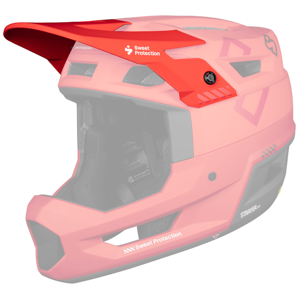 Fixer (M,L,XL) / Strayer (all sizes) Visor - Chili Red